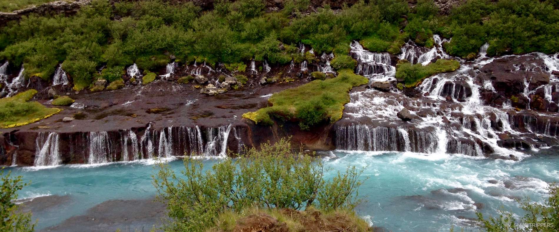 Hraunfossar and Barnafoss waterfalls - Smartrippers